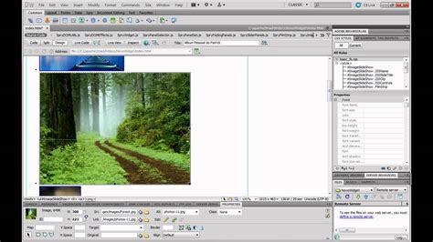 Dreamweaver Cs5 Album De Fotos Widget Slideshow Aula 02 Youtube