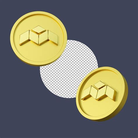 Premium PSD Mobox D Cryptocurrency Render Psd