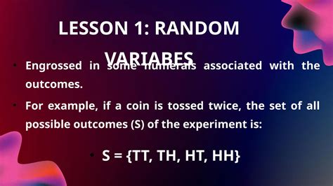 Module 1 Random Variables And Probability Distributions Quarter 3