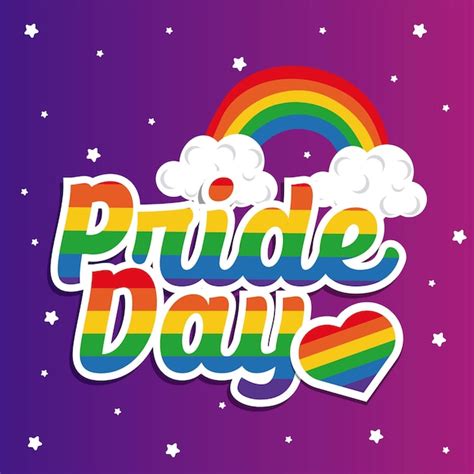 Premium Vector Colored Pride Day Poster Vector Illustration