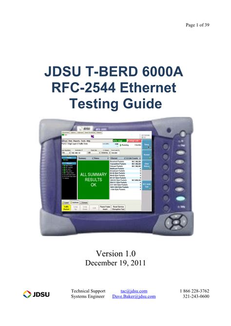RFC Ethernet Testing Guide DocsLib