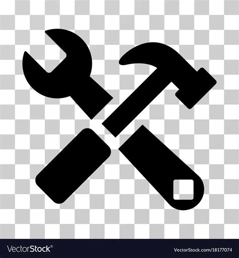 Hammer Wrench Icon Vector