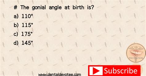 Dentosphere World Of Dentistry Gonial Angle At Birth