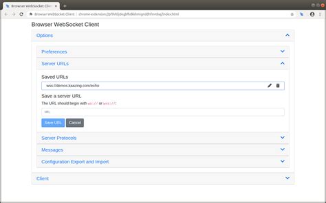 Browser Websocket Client Chrome Web Mağazası