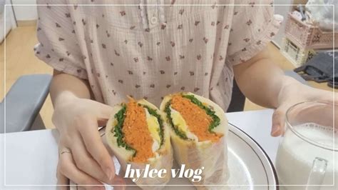 Eng Vlogㅣ혼자 심야영화 보고 야간근무하는 직장인ㅣ 에어프라이어로 브라우니 만들기 망한 당근라페 샌드위치 8평 자취 일상 Youtube