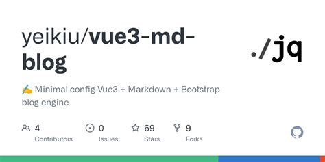 Vue3 Md Blogappvue At Master · Yeikiuvue3 Md Blog · Github