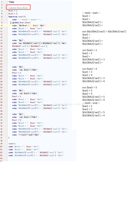 Php全局变量global与global详解php Global Csdn博客