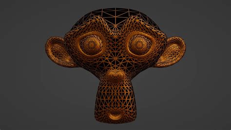 Procedural Wireframe Material FlippedNormals