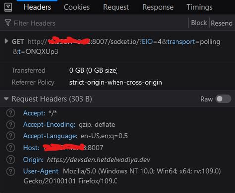Reactjs Socket Io Request Getting Blocked Stack Overflow