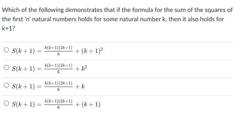 Solved Which Of The Following Demonstrates That If The Chegg