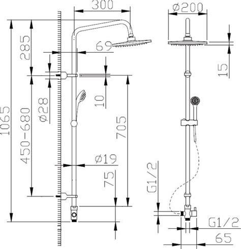 Душевая стойка Bravat Fit D283cp 2 Rus купить в магазине Сантехника Онлайн Ру