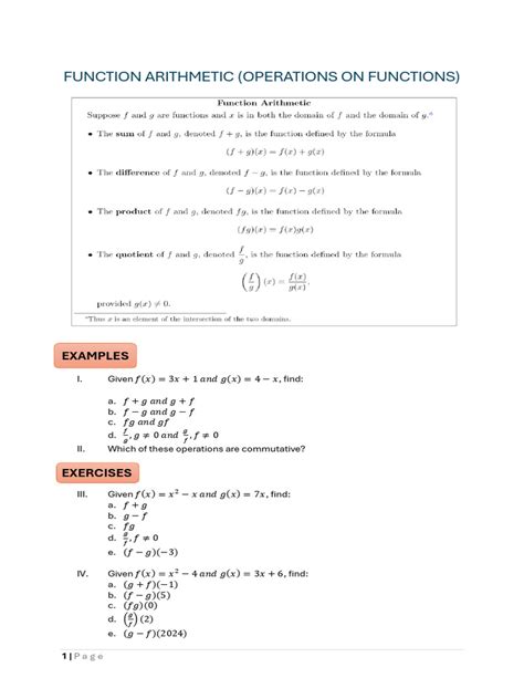 Lecture 5 Function Arithmetic Pdf Lecture 5 Function Arithmetic Pdf