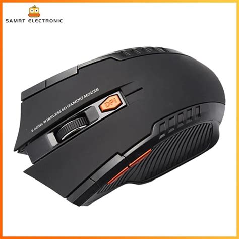 [จัดส่งฟรี] 2 4กิกะเฮิร์ตซ์ไร้สาย2400จุดต่อนิ้ว6ปุ่ม Usb ออปติคอลเมาส์สำหรับเล่นเกมสำหรับเครื่อง