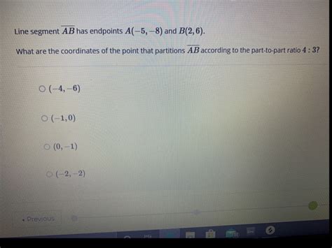 Solved Line Segment Ab Has Endpoints A 58 And B26