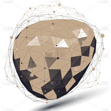 三维矢量抽象设计对象，变形复杂图形