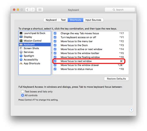 Macos Shortcut For Toggling Between Different Windows Of Same App