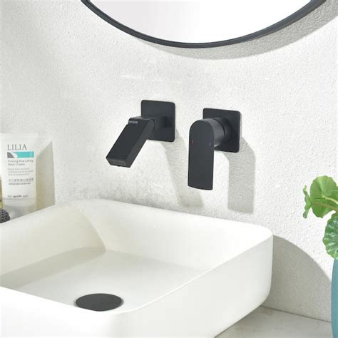 Elegant Wall Mounted Black Bathroom Faucet For Modern Spaces