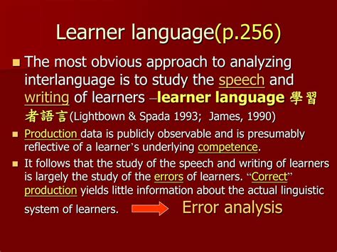 Ppt Chapter 9 Cross Linguistic Influence And Learner Language Powerpoint Presentation Id