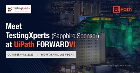 Testingxperts On Linkedin Meet Testingxperts At Uipath Forward Vi
