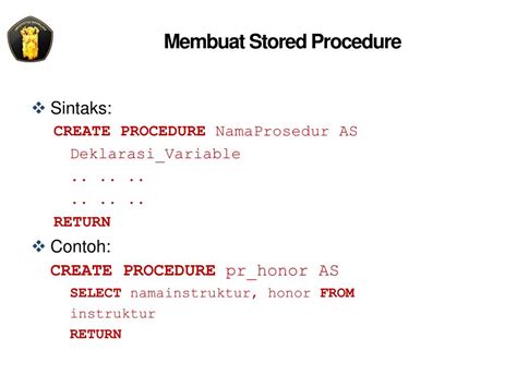 Ppt Stored Procedure Powerpoint Presentation Free Download Id4390517