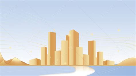 Real Estate Building Blue Simple Real Estate Theme Powerpoint