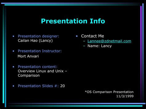 ppt linux vs unix operating system comparison powerpoint