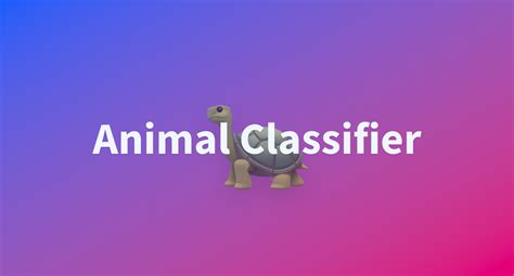 Animal Classifier A Hugging Face Space By Engineer786