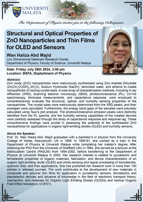 Welcome To Department Of Physics