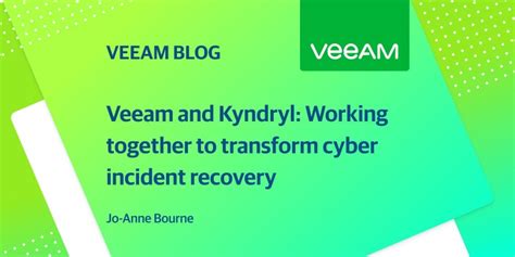 Veeam Software On Linkedin Veeam And Kyndryl Transforming Cyber