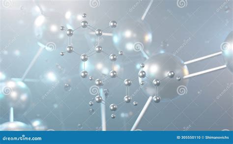 Diclofenac Molecular Structure 3d Model Molecule Voltaren Structural Chemical Formula View