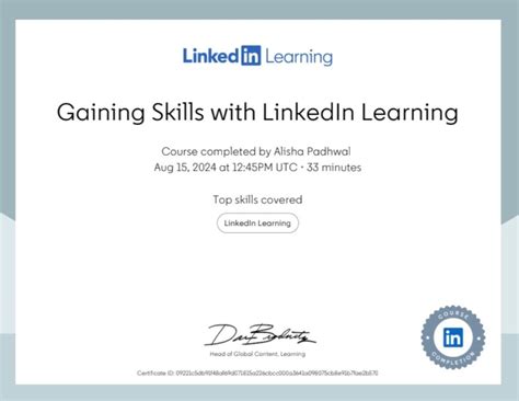 Alisha Padhwal On Linkedin Just Leveled Up My Skills Thrilled To Have