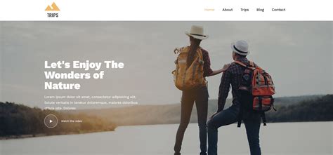 Trips Bootstrap 4 Html5 Travel Business Website Template Mg