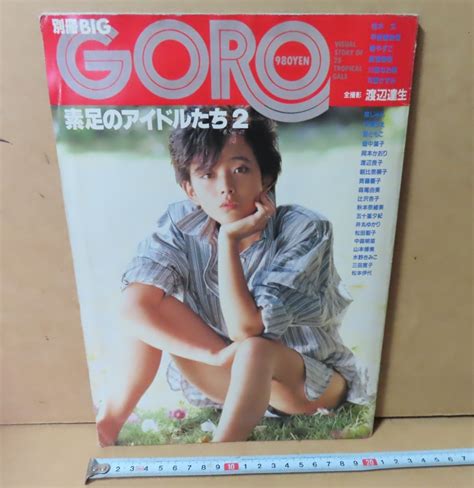 【全体的に状態が悪い】 小学館雑誌 難あり 別冊big Goro 素足のアイドルたち2 昭和58年 秋本奈緒美 可愛かずみ 中森明菜 松田聖子