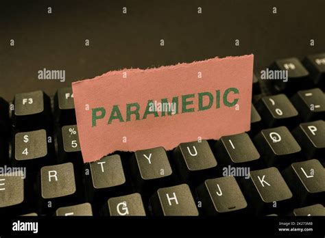 Writing Displaying Text Paramedic Business Approach A Health Worker