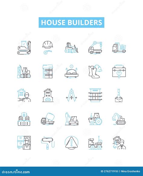 Builders And Constructors Work With Various Equipment Vector