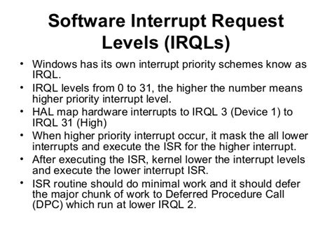 System Interrupts Deferred Procedure Calls And Interrupt Service Routines Dollarsbaldcircle