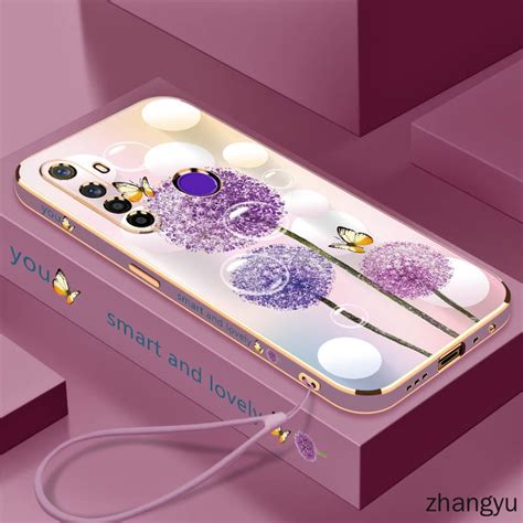 Casing Realme Realme I Realme C Phone Case Ultra Thin Electroplating Square Straight Edge