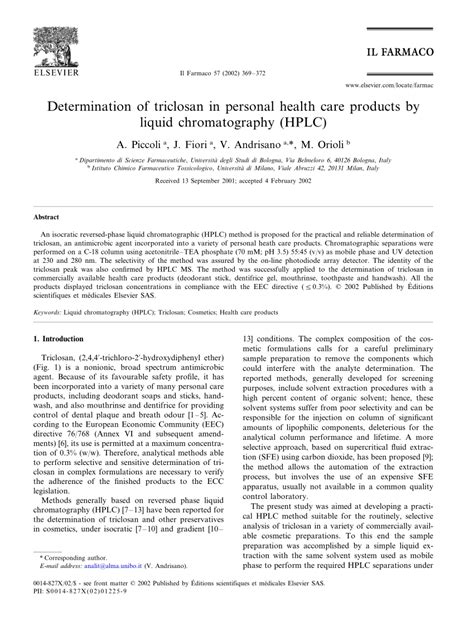 Pdf An Isocratic Reversed Phase Liquid Chromatographic Hplc Method
