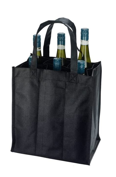 Sac Sixbag 6 Bouteilles Avec Séparateurs Noir