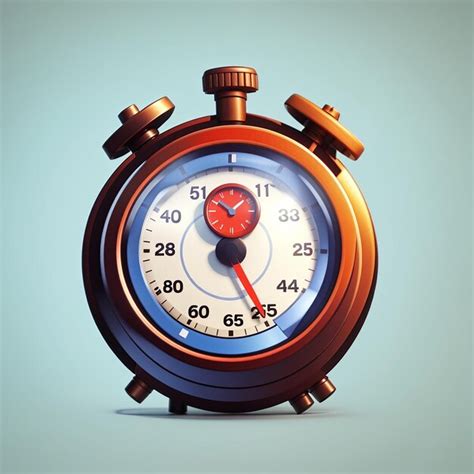 Premium Photo Stopwatch Timer Cartoon Icon Illustration