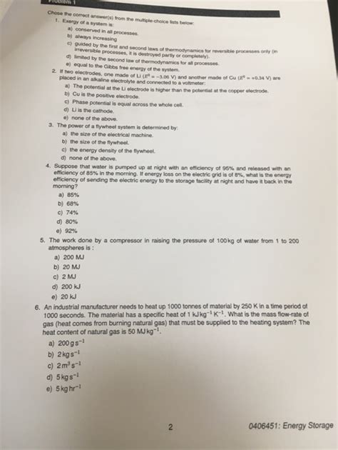 Solved Chose The Correct Answers From The Multiple Choice