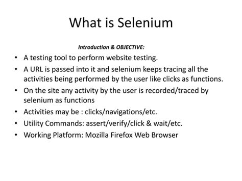 Akash 2013ca05 Software Testing Presentation Selenium Ppt