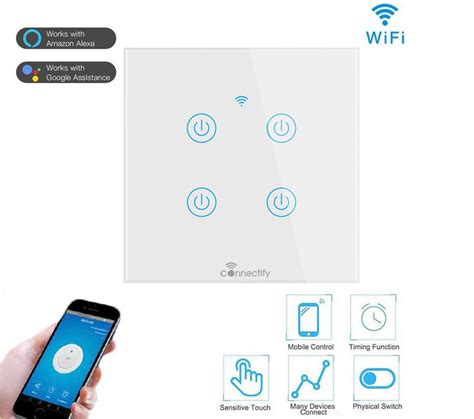 Smart WIFI Switch 4 Gang Connectify Pakistan