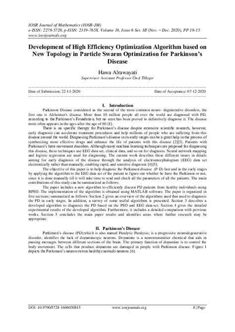 Pdf Development Of High Efficiency Optimization Algorithm Based On