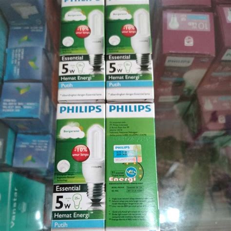 Jual Lampu Philips Essential Watt Shopee Indonesia