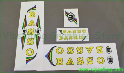 Basso Yellow Rare Restoration Decals Stickers Campagnolo Many Colors