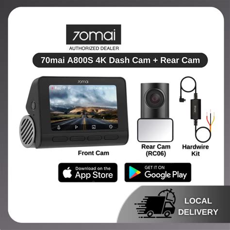 NEW 70Mai A800S 4K Dash Cam Rear Cam Dual Vision Version A800 Adas ...