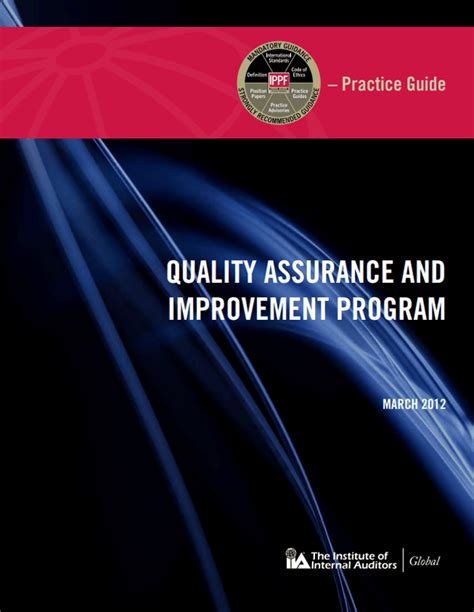 Practice Guide Quality Assurance And Improvement Program The Iia