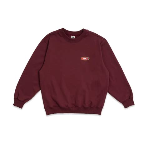 Moletom Barra Crew Goods Logo Classic Bordo Prince Of Streets