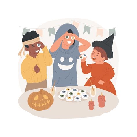 음식 농담 고립 된 만화 벡터 일러스트 레이 션 프리미엄 벡터